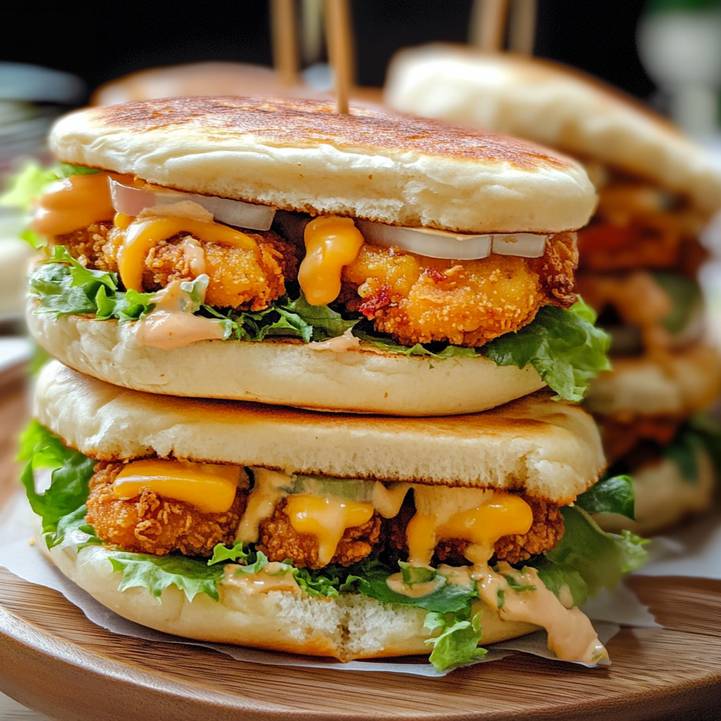 Crunchy Chicken Burgers with Panbread – Easy and Tasty - EasyYums