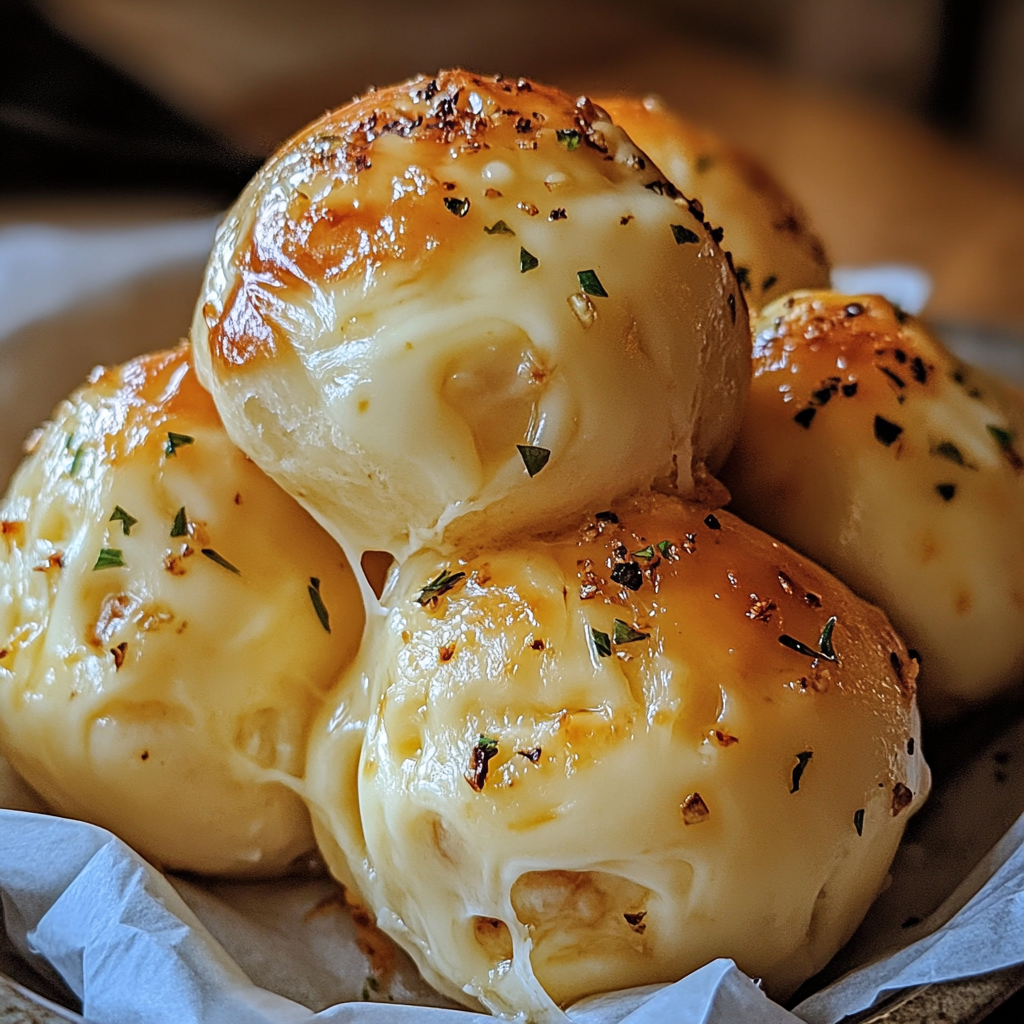Garlic Butter Cheese Bombs – Warm, Cheesy & Irresistible - EasyYums