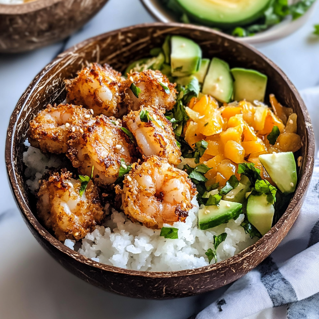 Coconut Shrimp Bowls - EasyYums
