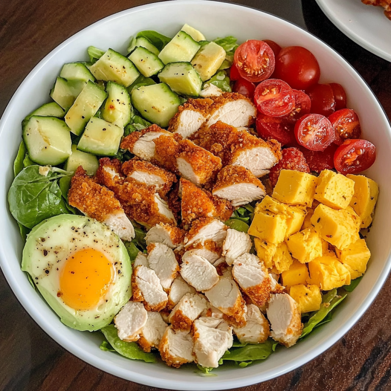 Crispy Chicken Cobb Salad – Healthy & Satisfying Recipe - EasyYums