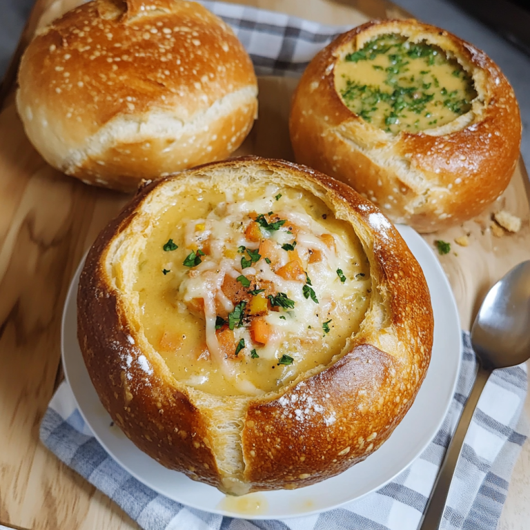 Easy Homemade Bread Bowls for Soup - EasyYums