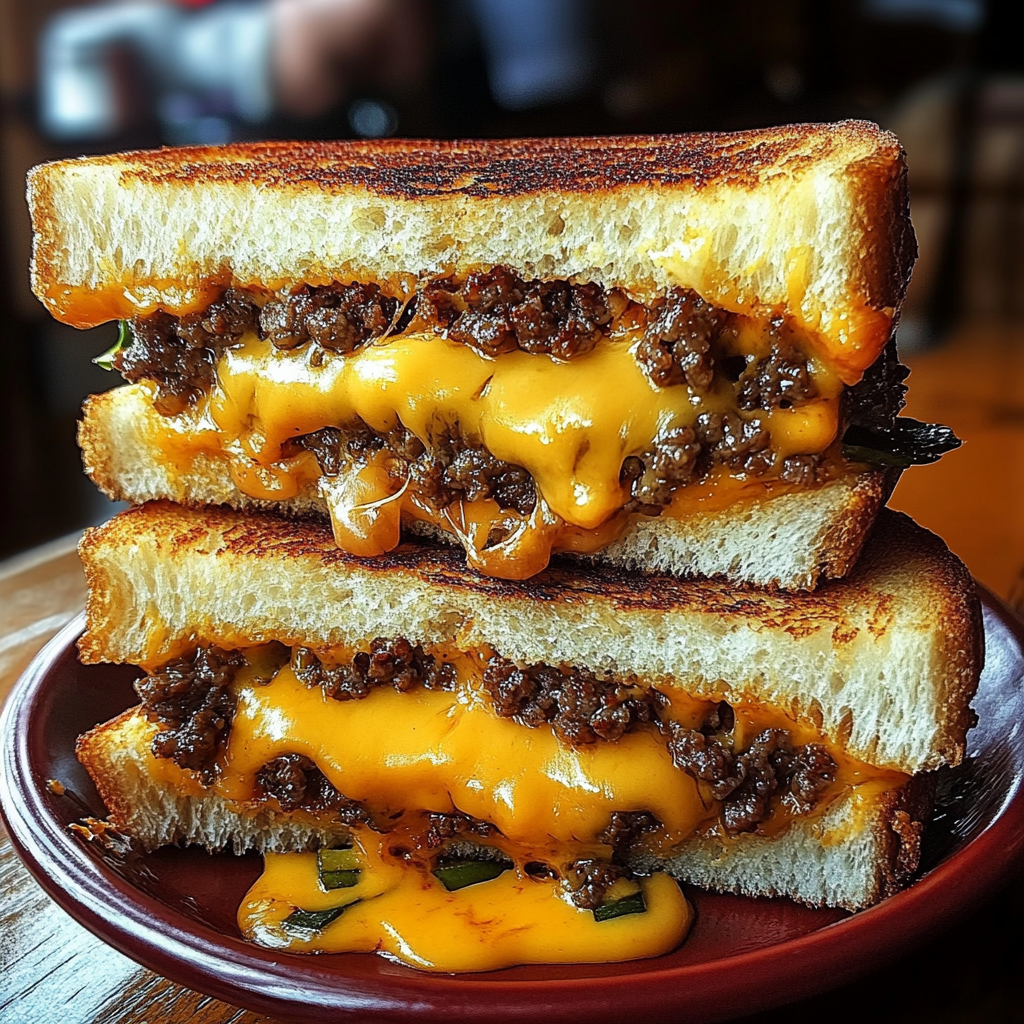 Ultimate Cheeseburger Grilled Cheese Delight - EasyYums