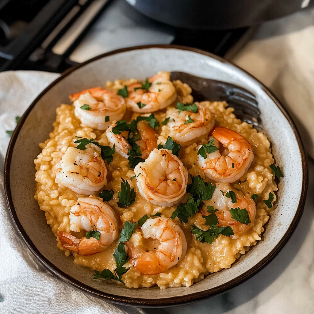 Creamy Shrimp Risotto – Easy Gourmet Recipe - EasyYums