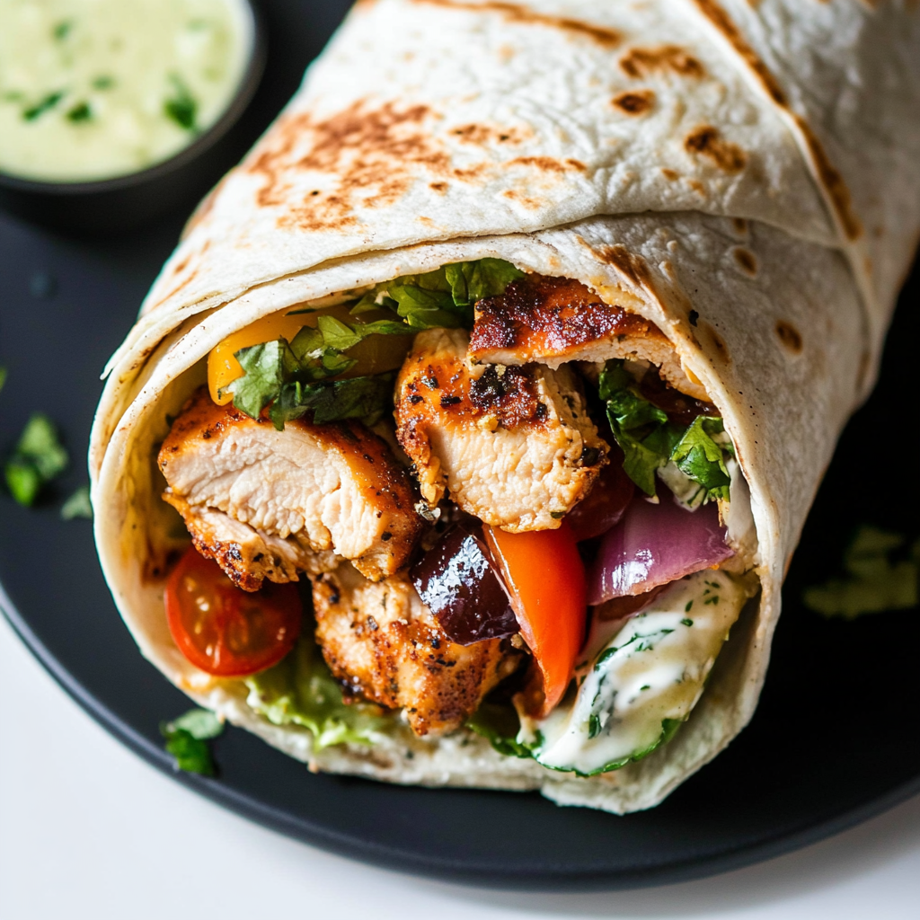 Amazing Mediterranean Chicken Wraps – A Healthy & Tasty Meal - EasyYums