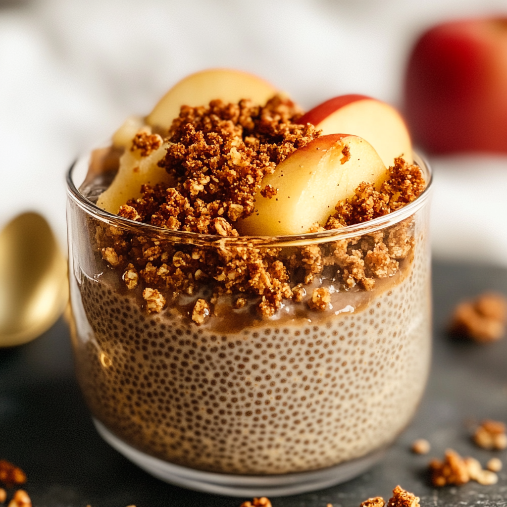 Apple Crumble Chia Pudding – Sweet, Creamy & Packed with Nutrients ...
