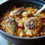 Easy One-Pot Mediterranean Chicken with Orzo - EasyYums
