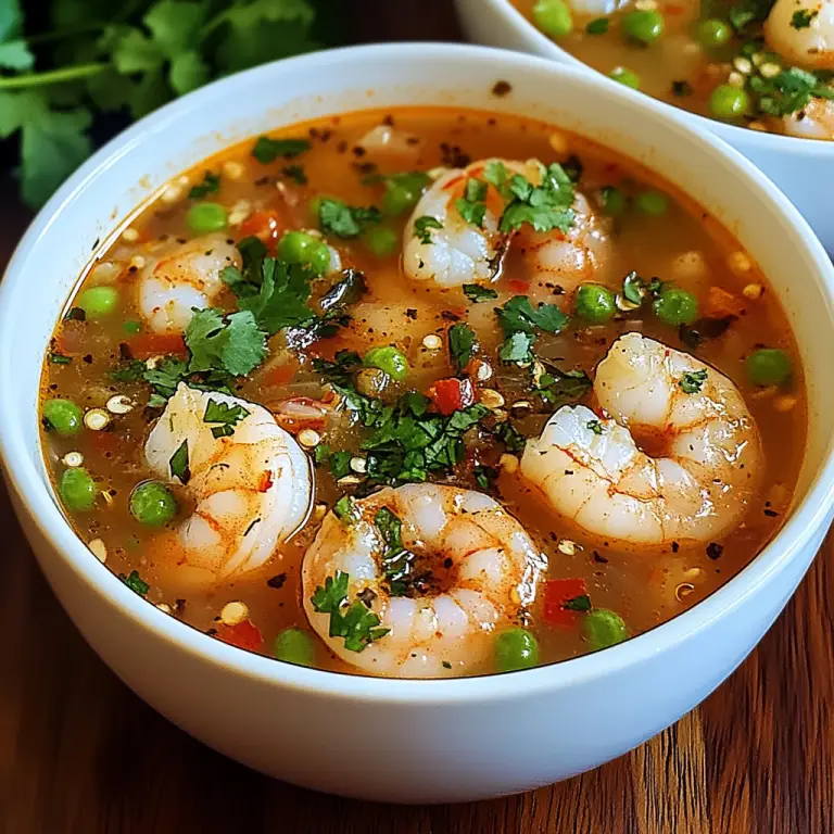 Easy Spicy Shrimp Soup in Just 20 Minutes - EasyYums