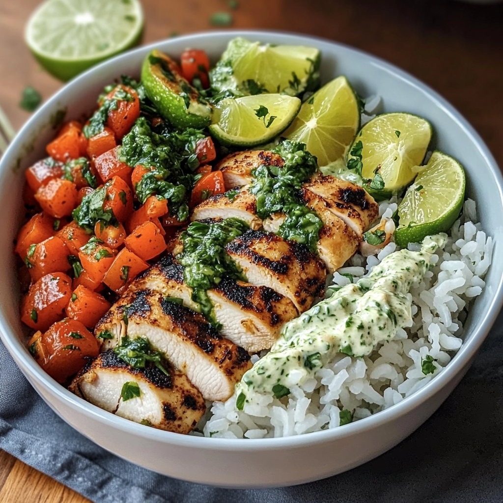 Cilantro Lime Chicken & Rice Bowl – Fresh and Flavorful Weeknight Meal ...